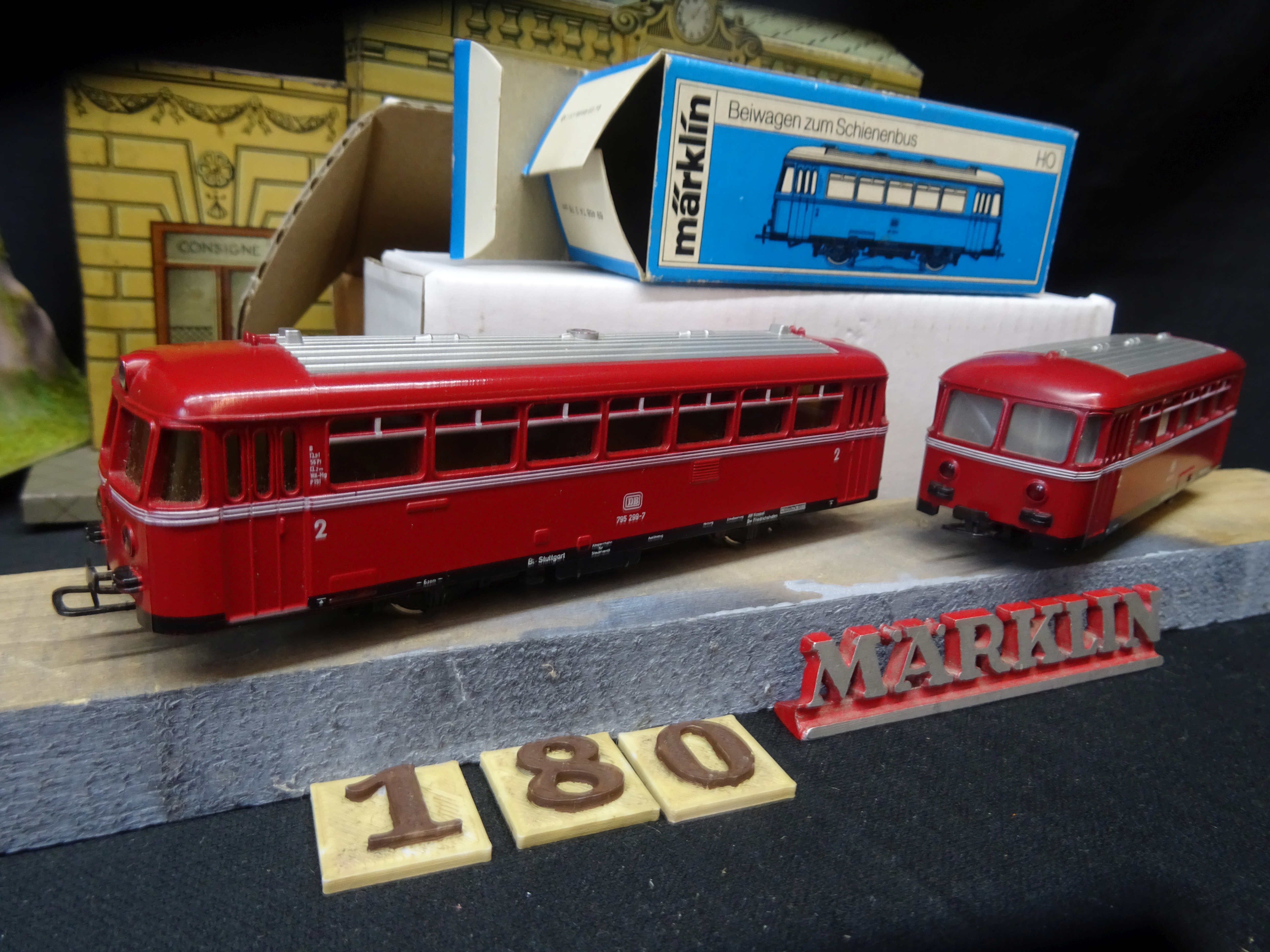 180=Marklin 3016-4018 rail bus met aanhanger van de D.B. - Elizabeth Maria