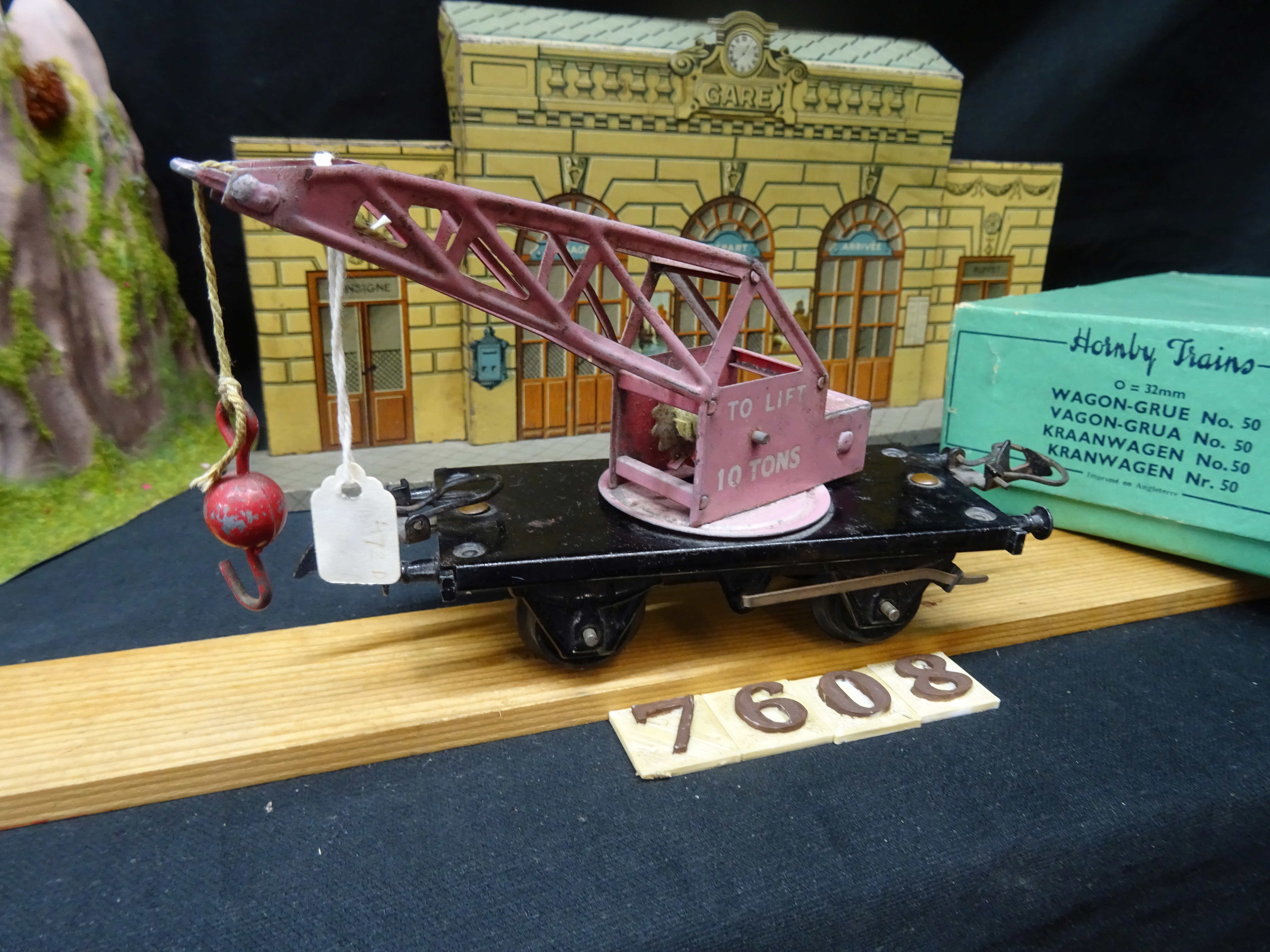 7608=HORNBY hijskraan spoor 0 uit de 50er jaren. - Elizabeth Maria